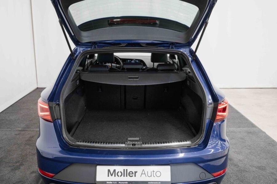 Zils SEAT Leon 2019 Tallina, ar dzinēja tilpumu 2.00 L un nobraukumu 98 tūkst. km par 19400 €, foto 16 vietnē AUTOMOTO.COM.LV