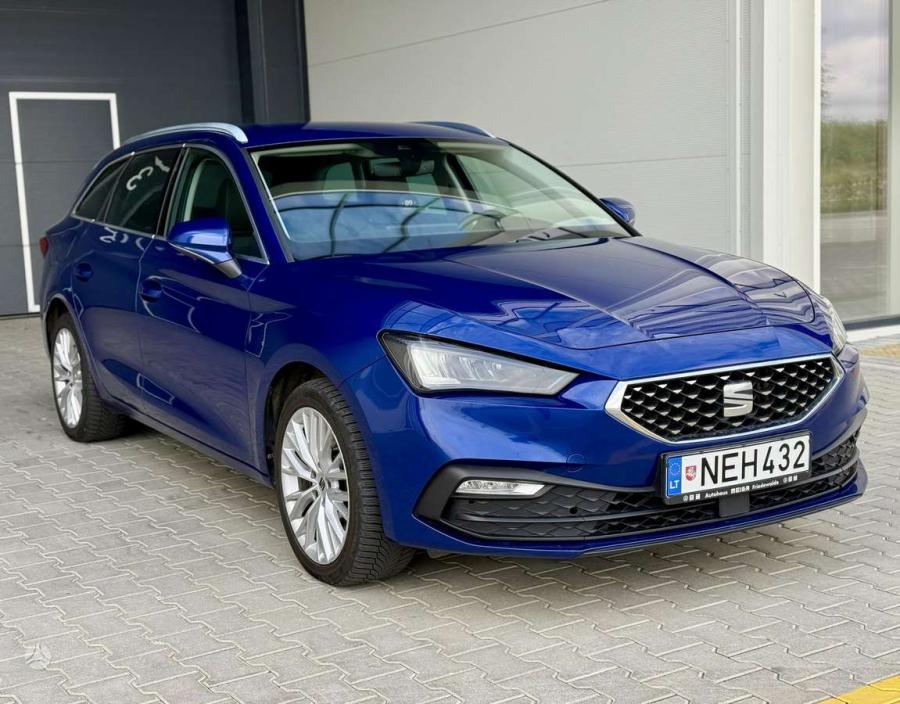 Blue SEAT Leon 2020 in Vilnius, with an engine capacity of 1.97 L and mileage of 234 thousand km for 11675 €, photo 4 on AUTOMOTO.COM.LV
