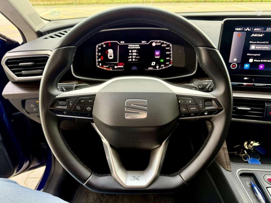 Blue SEAT Leon 2020 in Vilnius, with an engine capacity of 1.97 L and mileage of 234 thousand km for 11675 €, photo 16 on AUTOMOTO.COM.LV