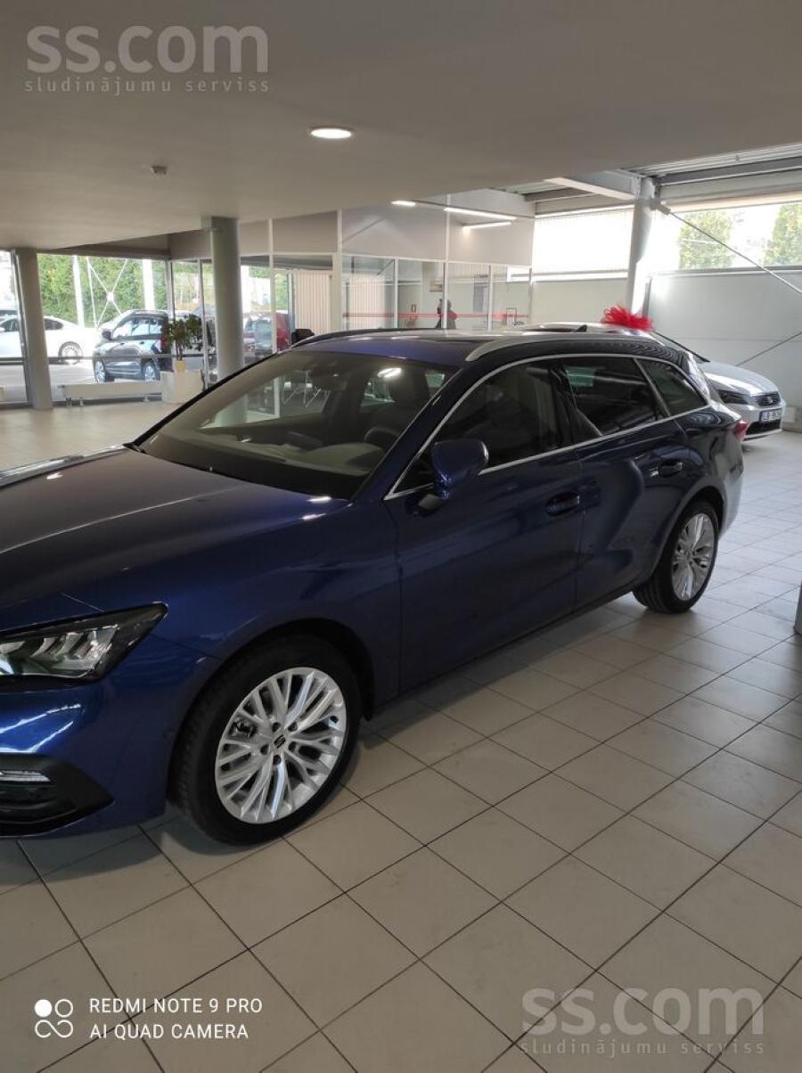 Blue SEAT Leon 2021 in Riga, with an engine capacity of 1.50 L and mileage of 68 thousand km for 17900 €, photo 1 on AUTOMOTO.COM.LV
