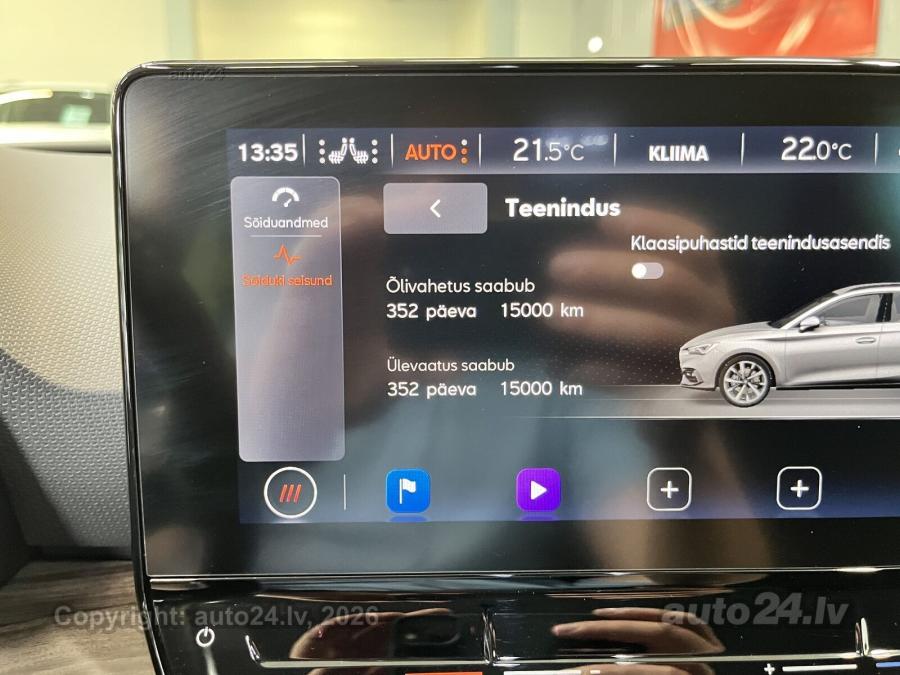 Zils SEAT Leon 2021 Tallina, ar dzinēja tilpumu 1.50 L un nobraukumu 74 tūkst. km par 17500 €, foto 12 vietnē AUTOMOTO.COM.LV