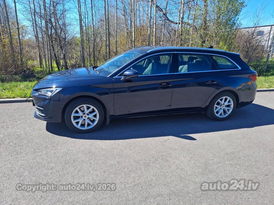 Blue SEAT Leon 2022 in Tallinn, with an engine capacity of 2.00 L and mileage of 44 thousand km for 22700 €, photo 1 on AUTOMOTO.COM.LV