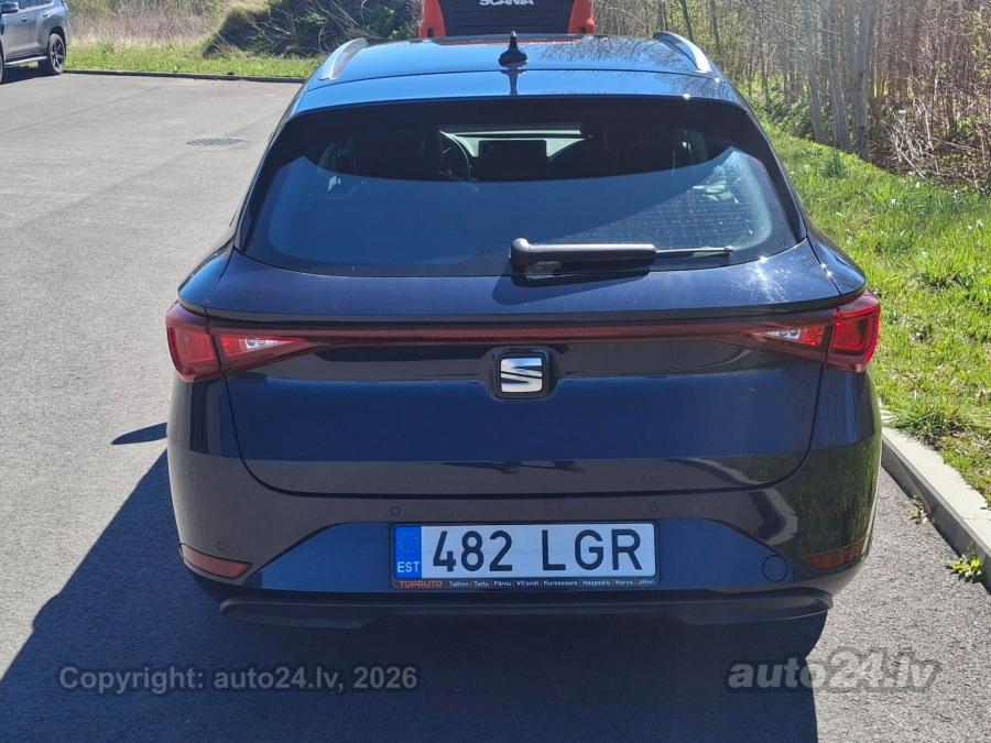 Blue SEAT Leon 2022 in Tallinn, with an engine capacity of 2.00 L and mileage of 44 thousand km for 22700 €, photo 5 on AUTOMOTO.COM.LV