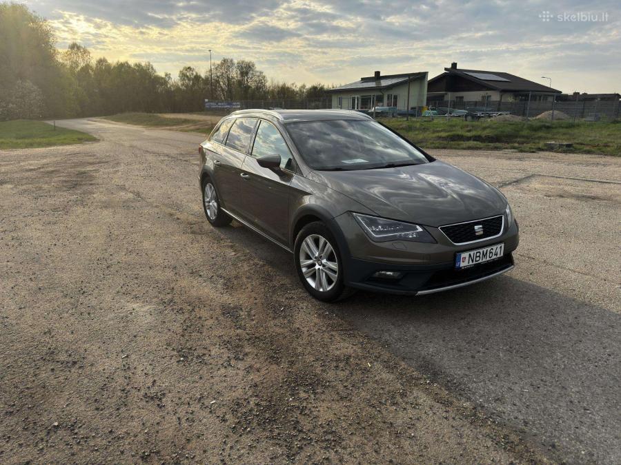 Brown SEAT Leon 2014 in Utena, with an engine capacity of 2.00 L and mileage of 258 thousand km for 6800 €, photo 3 on AUTOMOTO.COM.LV