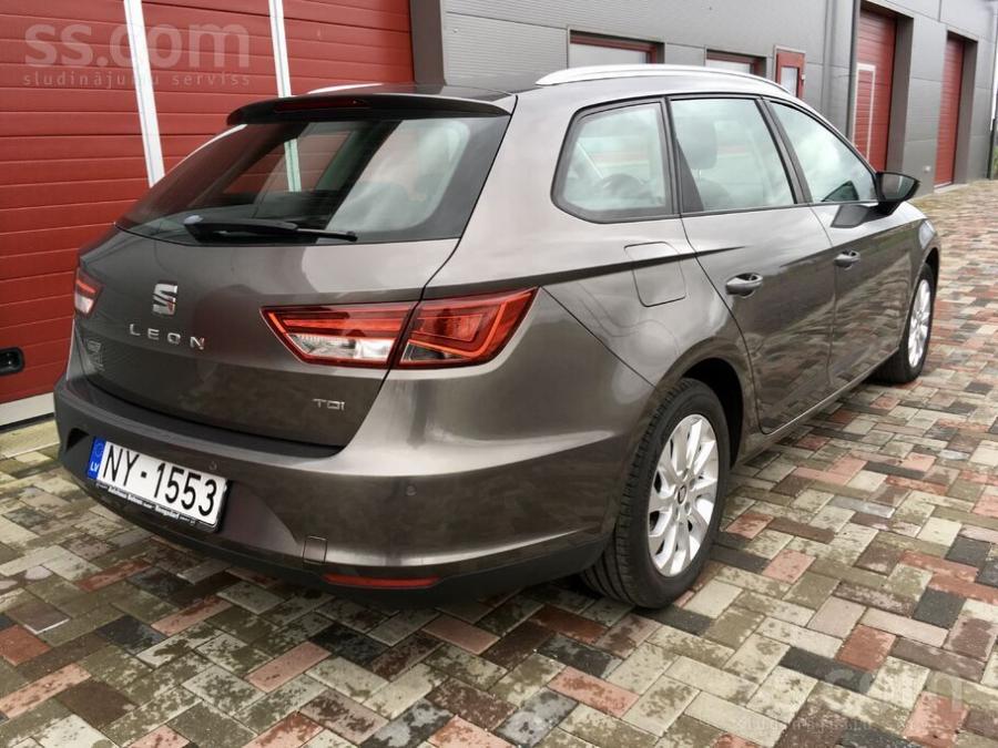 Brown SEAT Leon 2015 in Talsi, with an engine capacity of 1.60 L and mileage of 0 thousand km for 7500 €, photo 3 on AUTOMOTO.COM.LV