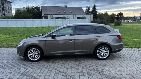 Brown SEAT Leon 2016 in Riga, with an engine capacity of 2.00 L and mileage of 177 thousand km for 8750 €, photo 1 on AUTOMOTO.COM.LV