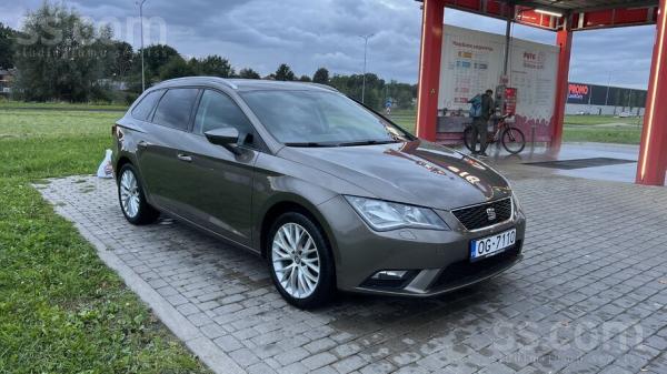 Brown SEAT Leon 2016 in Riga, with an engine capacity of 2.00 L and mileage of 177 thousand km for 8750 €, photo 5 on AUTOMOTO.COM.LV