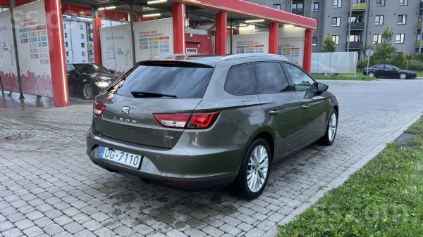 Brown SEAT Leon 2016 in Riga, with an engine capacity of 2.00 L and mileage of 177 thousand km for 8750 €, photo 7 on AUTOMOTO.COM.LV