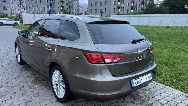 Brown SEAT Leon 2016 in Riga, with an engine capacity of 2.00 L and mileage of 177 thousand km for 8750 €, photo 9 on AUTOMOTO.COM.LV