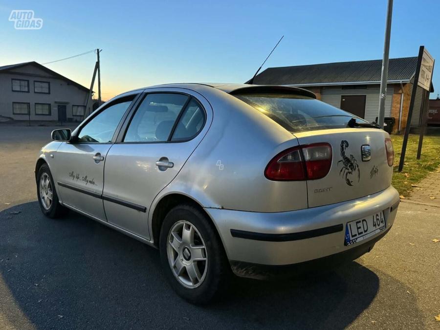 Grey SEAT Leon 2001 in Panevezys, with an engine capacity of 1.90 L and mileage of 0 thousand km for 555 €, photo 8 on AUTOMOTO.COM.LV