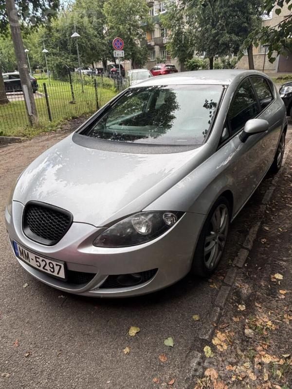 Grey SEAT Leon 2008 in Riga, with an engine capacity of 1.90 L and mileage of 184 thousand km for 3000 €, photo 5 on AUTOMOTO.COM.LV