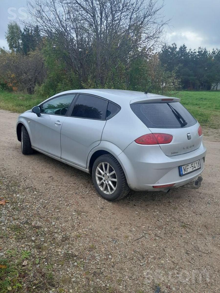 Grey SEAT Leon 2009 in Kuldiga, with an engine capacity of 1.90 L and mileage of 360 thousand km for 2200 €, photo 6 on AUTOMOTO.COM.LV