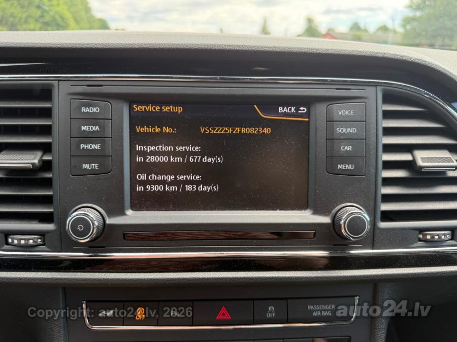 Pelēks SEAT Leon 2015 Tallina, ar dzinēja tilpumu 2.00 L un nobraukumu 160 tūkst. km par 11990 €, foto 17 vietnē AUTOMOTO.COM.LV