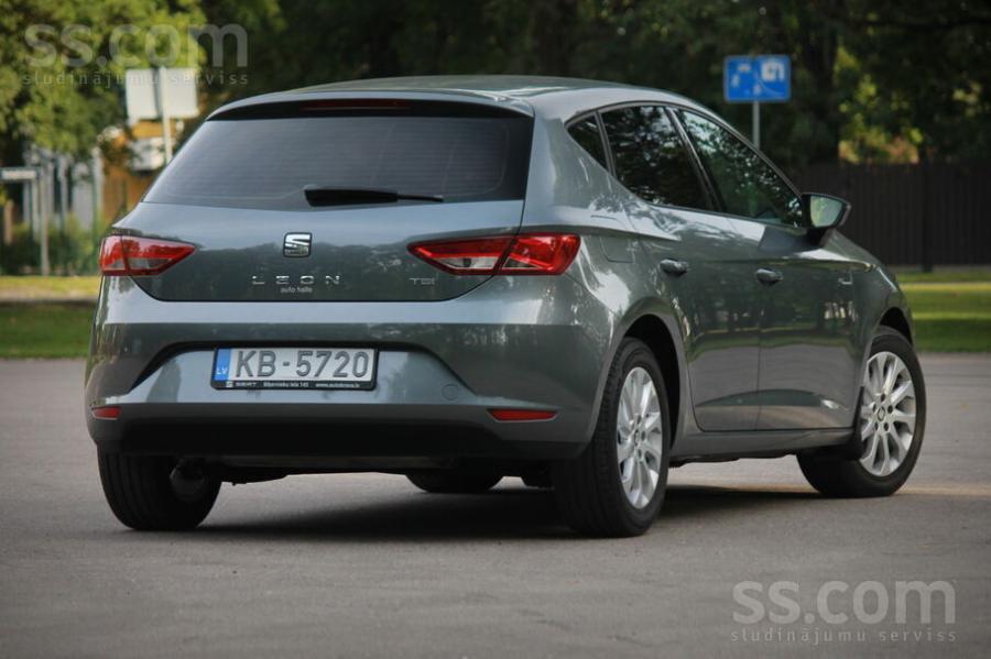 Grey SEAT Leon 2015 in Riga, with an engine capacity of 1.40 L and mileage of 153 thousand km for 6300 €, photo 5 on AUTOMOTO.COM.LV