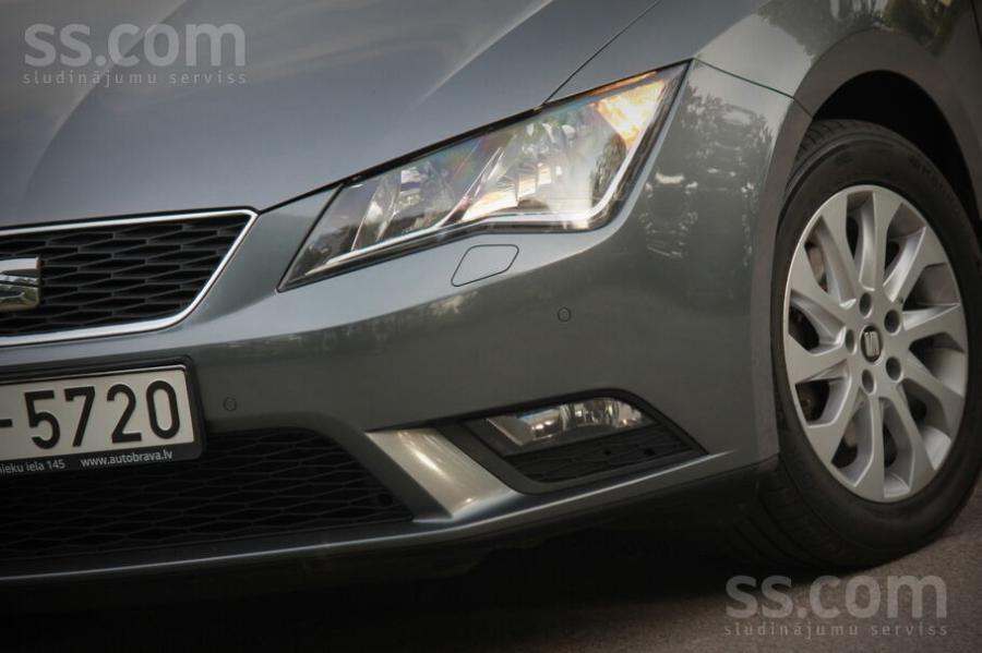 Grey SEAT Leon 2015 in Riga, with an engine capacity of 1.40 L and mileage of 153 thousand km for 6300 €, photo 6 on AUTOMOTO.COM.LV