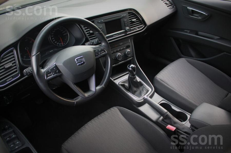 Grey SEAT Leon 2015 in Riga, with an engine capacity of 1.40 L and mileage of 153 thousand km for 6300 €, photo 9 on AUTOMOTO.COM.LV