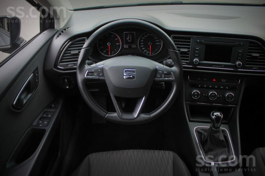 Grey SEAT Leon 2015 in Riga, with an engine capacity of 1.40 L and mileage of 153 thousand km for 6300 €, photo 10 on AUTOMOTO.COM.LV