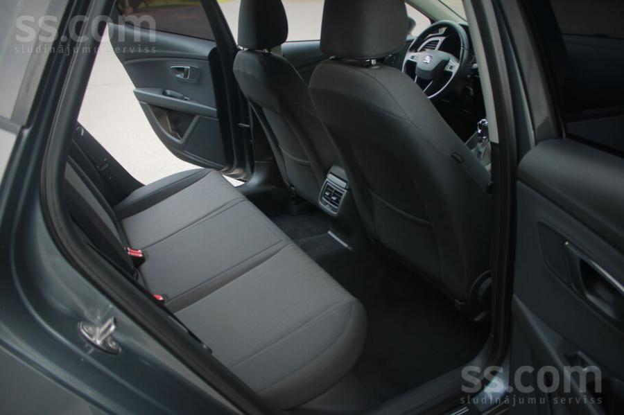 Grey SEAT Leon 2015 in Riga, with an engine capacity of 1.40 L and mileage of 153 thousand km for 6300 €, photo 13 on AUTOMOTO.COM.LV
