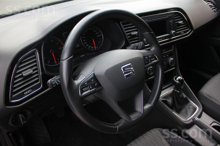 Grey SEAT Leon 2015 in Riga, with an engine capacity of 1.40 L and mileage of 153 thousand km for 6300 €, photo 14 on AUTOMOTO.COM.LV