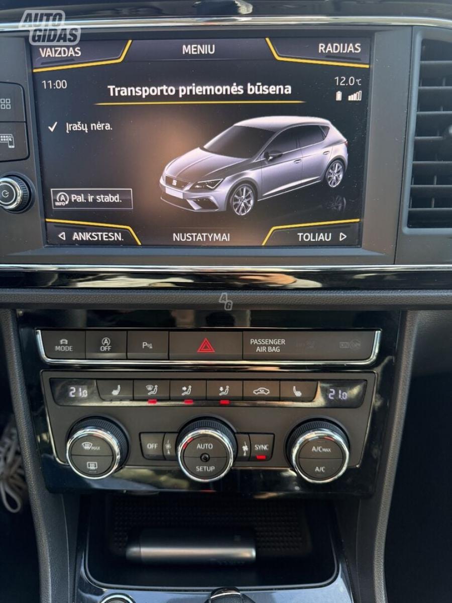 Grey SEAT Leon 2017 in Siauliai, with an engine capacity of 1.40 L and mileage of 221 thousand km for 7300 €, photo 6 on AUTOMOTO.COM.LV