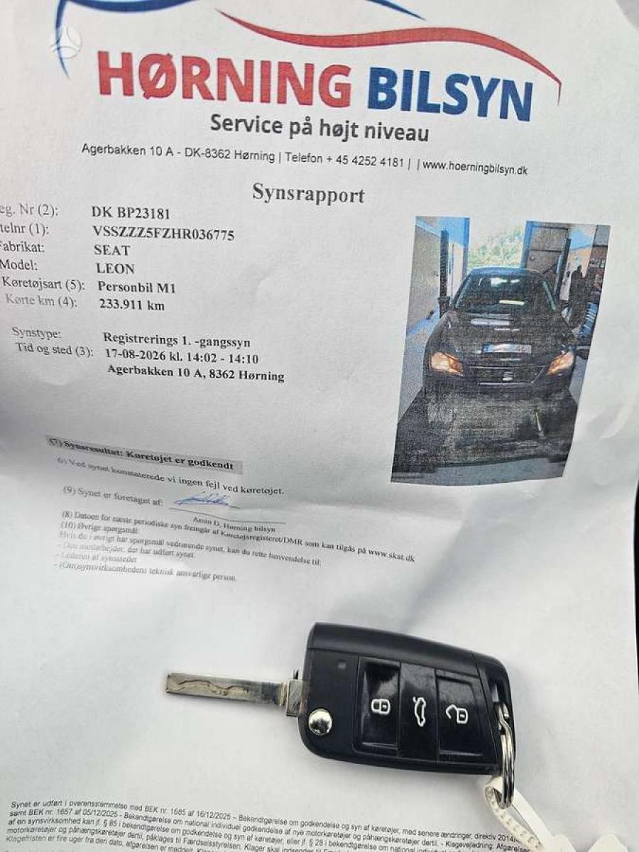 Серый Сеат Леон 2017 в Пакруойис, объемом двигателя 1.40 л и пробегом 234 тыс. км за 7000 €, фото 18 на AUTOMOTO.COM.LV