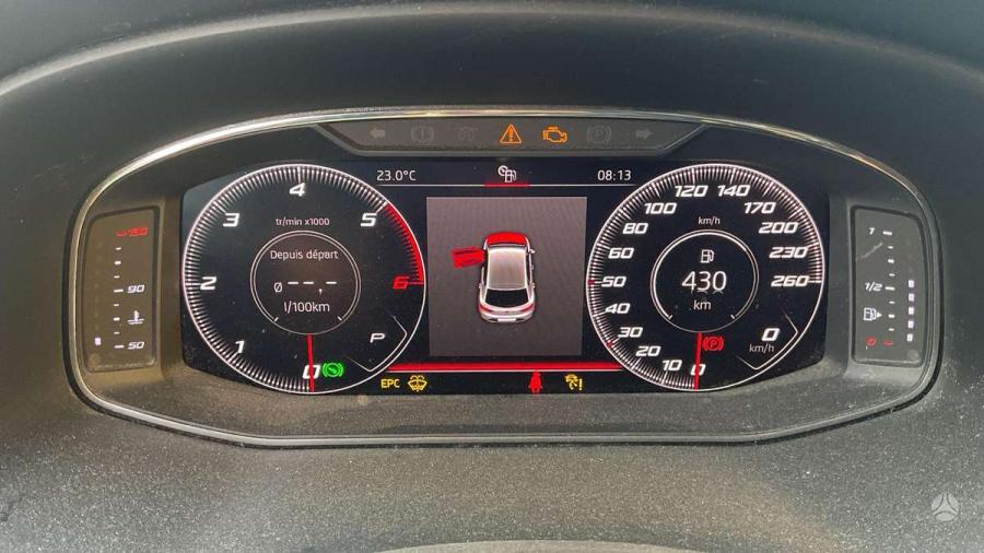Grey SEAT Leon 2019 in Kedainiai, with an engine capacity of 1.97 L and mileage of 280 thousand km for 8300 €, photo 13 on AUTOMOTO.COM.LV