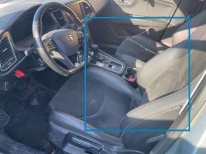 Grey SEAT Leon 2019 in Kedainiai, with an engine capacity of 1.97 L and mileage of 280 thousand km for 8300 €, photo 14 on AUTOMOTO.COM.LV
