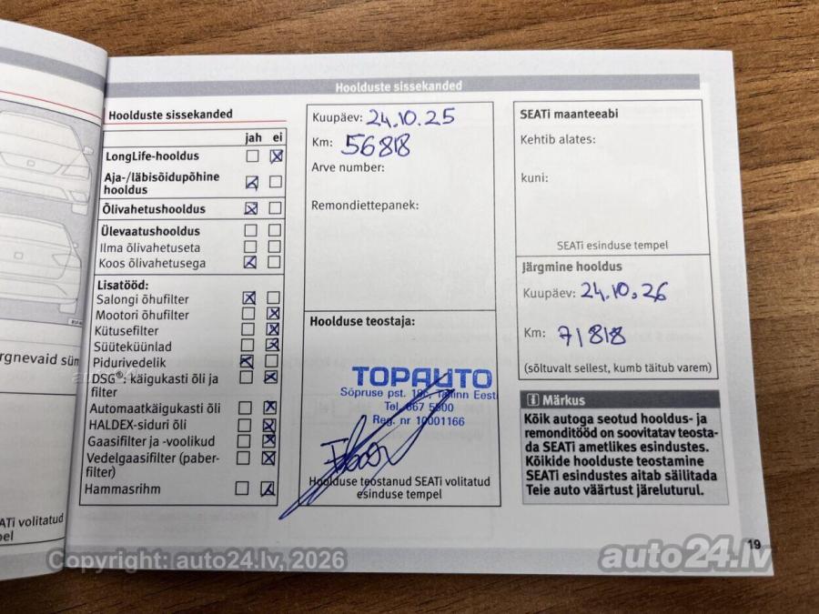 Pelēks SEAT Leon 2020 Tallina, ar dzinēja tilpumu 1.50 L un nobraukumu 57 tūkst. km par 11900 €, foto 17 vietnē AUTOMOTO.COM.LV