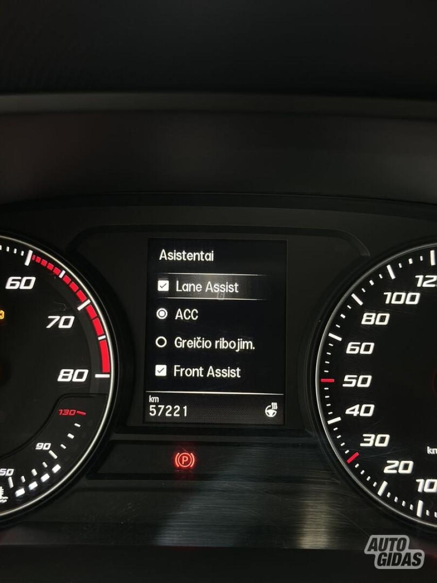 Grey SEAT Leon 2021 in Druskininkai, with an engine capacity of 1.50 L and mileage of 57 thousand km for 14500 €, photo 21 on AUTOMOTO.COM.LV