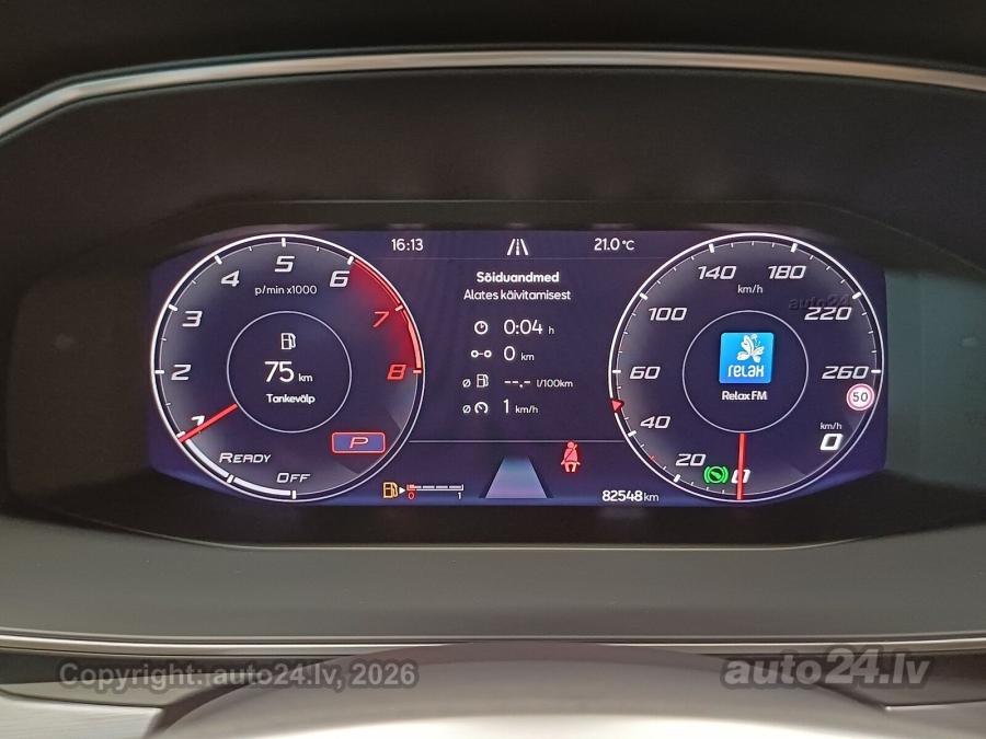 Grey SEAT Leon 2021 in Tallinn, with an engine capacity of 1.50 L and mileage of 83 thousand km for 16900 €, photo 12 on AUTOMOTO.COM.LV