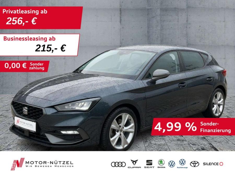 Pelēks SEAT Leon 2022 Kauņa, ar dzinēja tilpumu 2.00 L un nobraukumu 97 tūkst. km par 21646 €, foto 1 vietnē AUTOMOTO.COM.LV