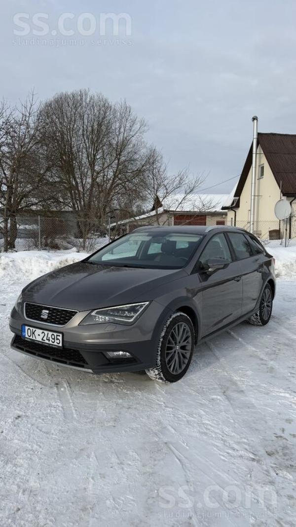 Grey SEAT Leon 2014 in Rezekne, with an engine capacity of 2.00 L and mileage of 244 thousand km for 9500 €, photo 1 on AUTOMOTO.COM.LV