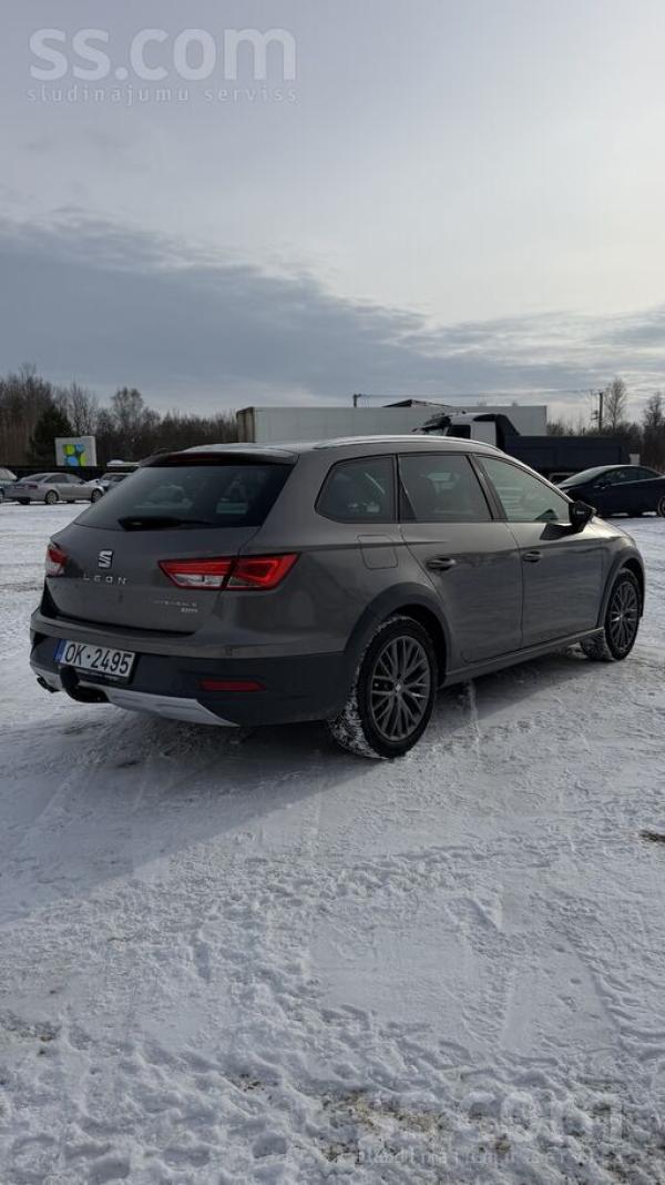 Grey SEAT Leon 2014 in Rezekne, with an engine capacity of 2.00 L and mileage of 244 thousand km for 9500 €, photo 3 on AUTOMOTO.COM.LV