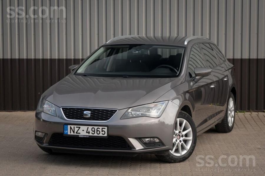 Grey SEAT Leon 2014 in Talsi, with an engine capacity of 1.60 L and mileage of 271 thousand km for 4950 €, photo 4 on AUTOMOTO.COM.LV
