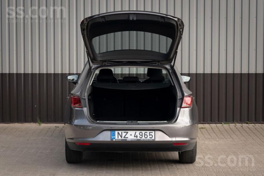 Grey SEAT Leon 2014 in Talsi, with an engine capacity of 1.60 L and mileage of 271 thousand km for 4950 €, photo 7 on AUTOMOTO.COM.LV