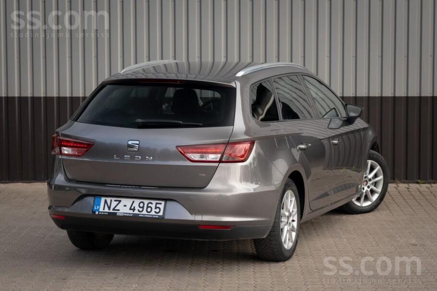 Grey SEAT Leon 2014 in Talsi, with an engine capacity of 1.60 L and mileage of 271 thousand km for 4950 €, photo 8 on AUTOMOTO.COM.LV