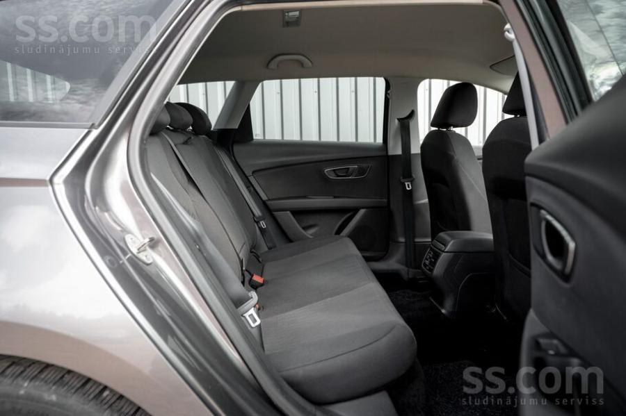 Grey SEAT Leon 2014 in Talsi, with an engine capacity of 1.60 L and mileage of 271 thousand km for 4950 €, photo 12 on AUTOMOTO.COM.LV