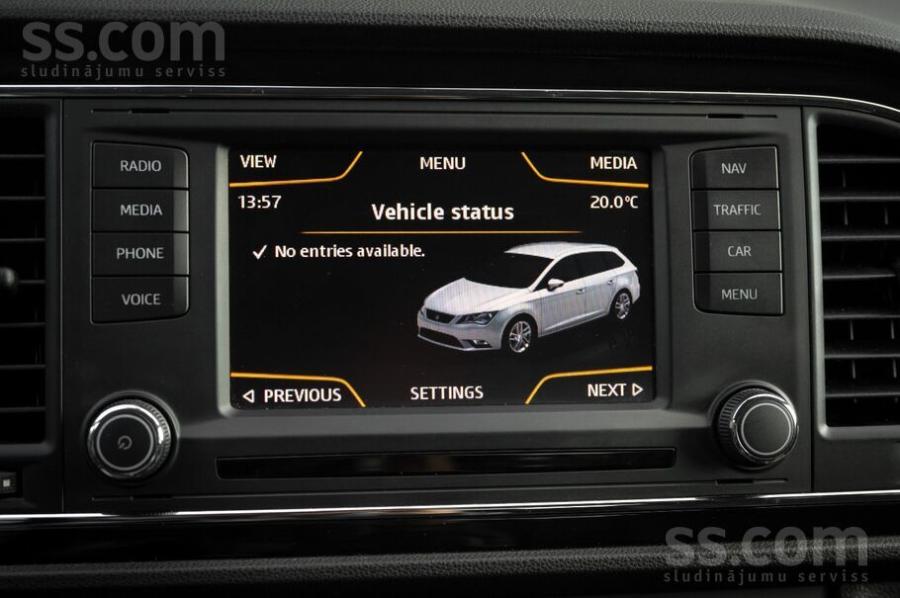 Grey SEAT Leon 2014 in Talsi, with an engine capacity of 1.60 L and mileage of 271 thousand km for 4950 €, photo 23 on AUTOMOTO.COM.LV