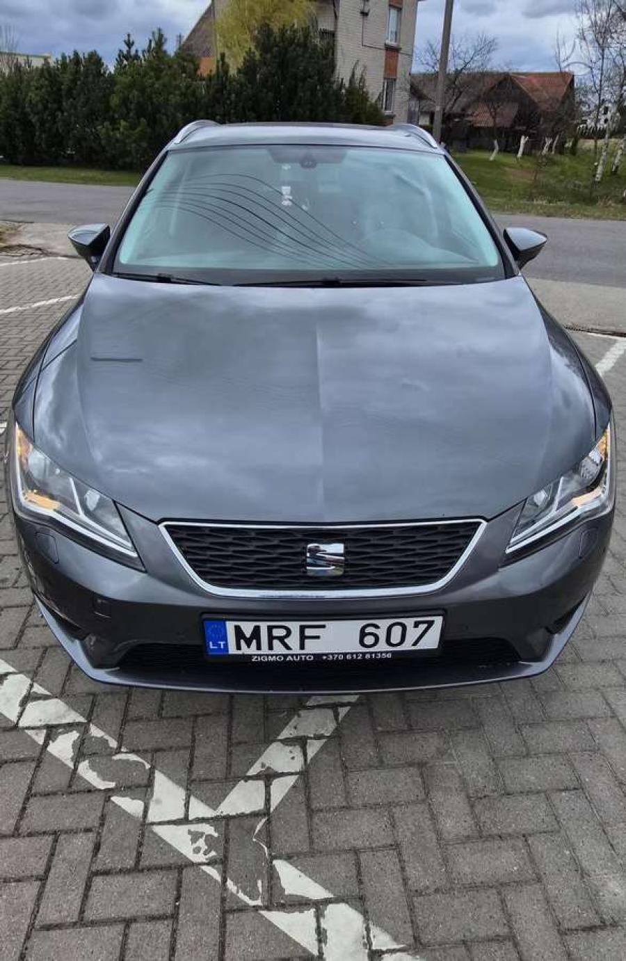 Pelēks SEAT Leon 2014 Rokiškis, ar dzinēja tilpumu 1.60 L un nobraukumu 158 tūkst. km par 7100 €, foto 1 vietnē AUTOMOTO.COM.LV