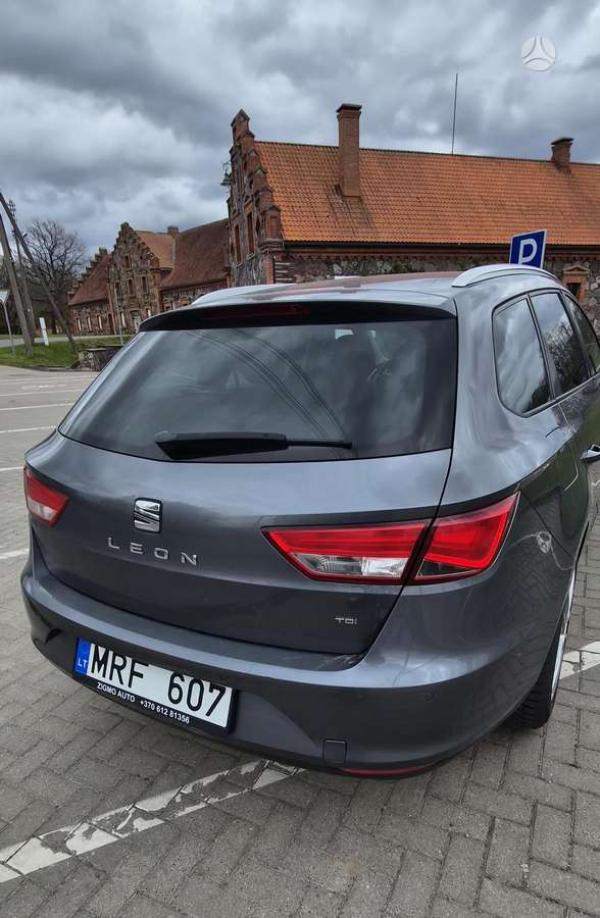 Pelēks SEAT Leon 2014 Rokiškis, ar dzinēja tilpumu 1.60 L un nobraukumu 158 tūkst. km par 7100 €, foto 3 vietnē AUTOMOTO.COM.LV