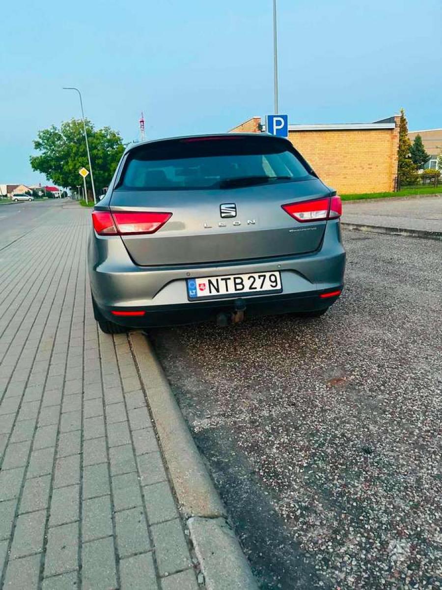 Pelēks SEAT Leon 2014 Jurbarkas, ar dzinēja tilpumu 1.60 L un nobraukumu 277 tūkst. km par 5350 €, foto 6 vietnē AUTOMOTO.COM.LV