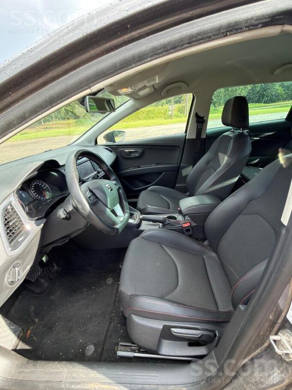 Grey SEAT Leon 2014 in Liepaja, with an engine capacity of 2.00 L and mileage of 337 thousand km for 5990 €, photo 9 on AUTOMOTO.COM.LV