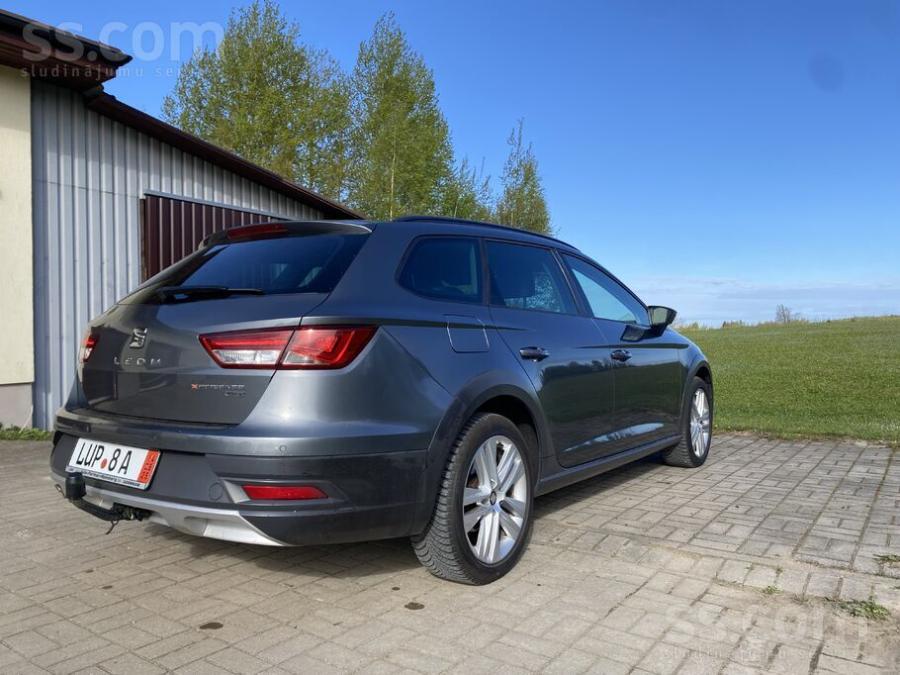 Pelēks SEAT Leon 2015 Preiļi, ar dzinēja tilpumu 2.00 L un nobraukumu 214 tūkst. km par 10200 €, foto 6 vietnē AUTOMOTO.COM.LV
