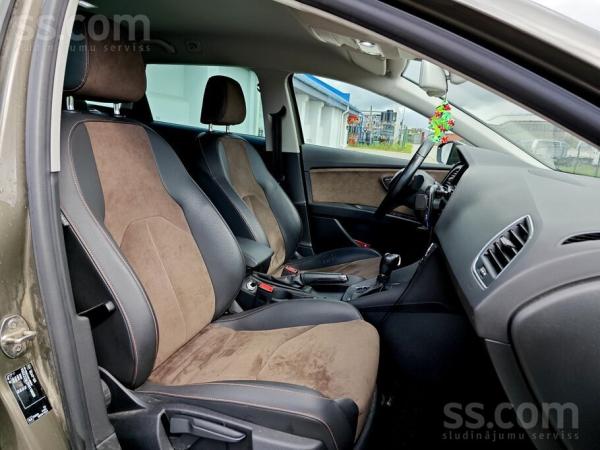 Grey SEAT Leon 2015 in Liepaja, with an engine capacity of 2.00 L and mileage of 240 thousand km for 8000 €, photo 9 on AUTOMOTO.COM.LV