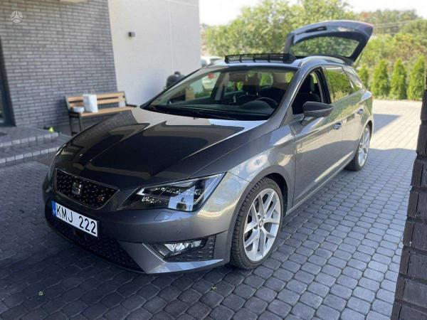 Grey SEAT Leon 2015 in Kaunas, with an engine capacity of 1.97 L and mileage of 158 thousand km for 9555 €, photo 1 on AUTOMOTO.COM.LV