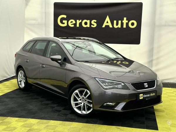 Grey SEAT Leon 2016 in Vilnius, with an engine capacity of 1.60 L and mileage of 241 thousand km for 7590 €, photo 3 on AUTOMOTO.COM.LV