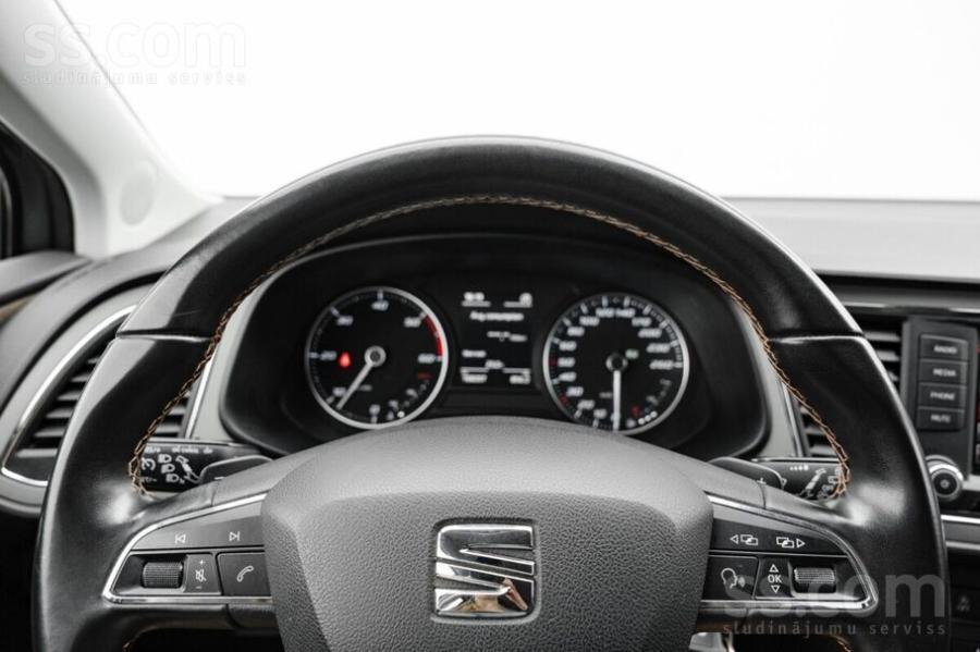 Pelēks SEAT Leon 2016 Rīga, ar dzinēja tilpumu 2.00 L un nobraukumu 168 tūkst. km par 9500 €, foto 12 vietnē AUTOMOTO.COM.LV