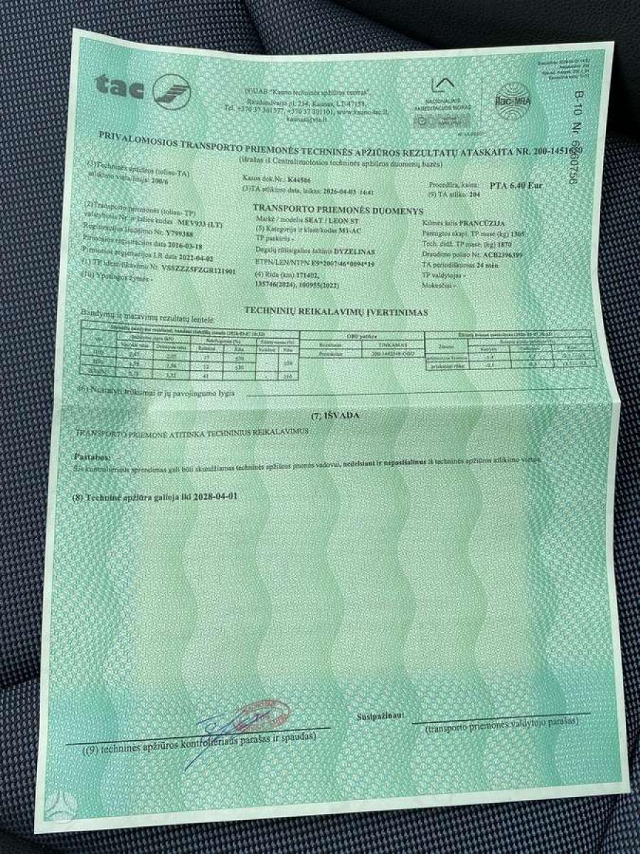 Pelēks SEAT Leon 2016 Šilalė, ar dzinēja tilpumu 1.60 L un nobraukumu 173 tūkst. km par 6800 €, foto 20 vietnē AUTOMOTO.COM.LV