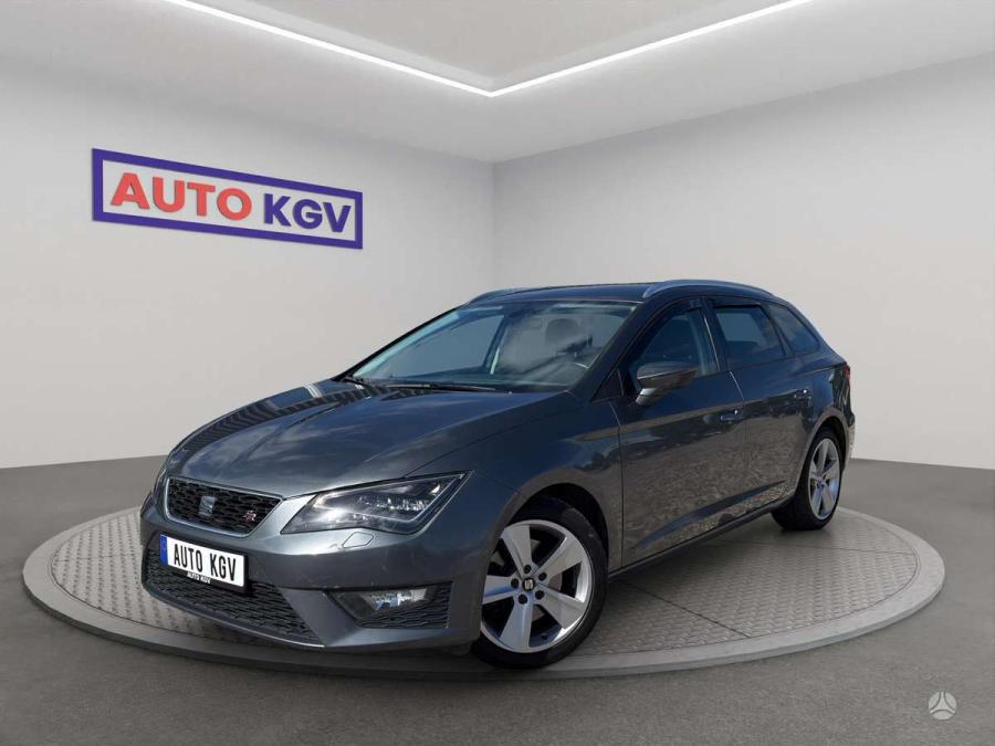 Grey SEAT Leon 2016 in Kaunas, with an engine capacity of 2.00 L and mileage of 204 thousand km for 8499 €, photo 1 on AUTOMOTO.COM.LV