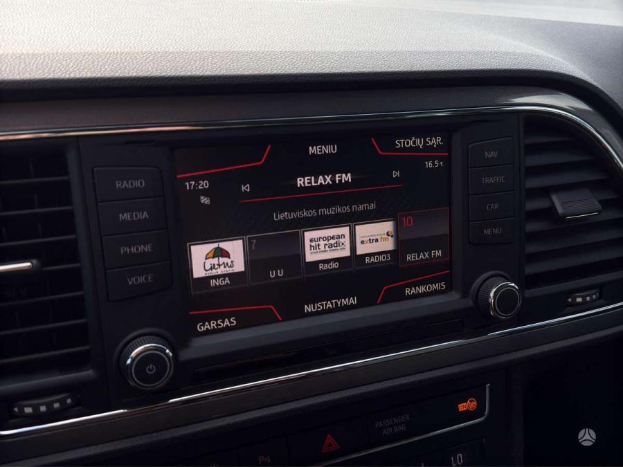 Grey SEAT Leon 2016 in Kaunas, with an engine capacity of 2.00 L and mileage of 204 thousand km for 8499 €, photo 18 on AUTOMOTO.COM.LV